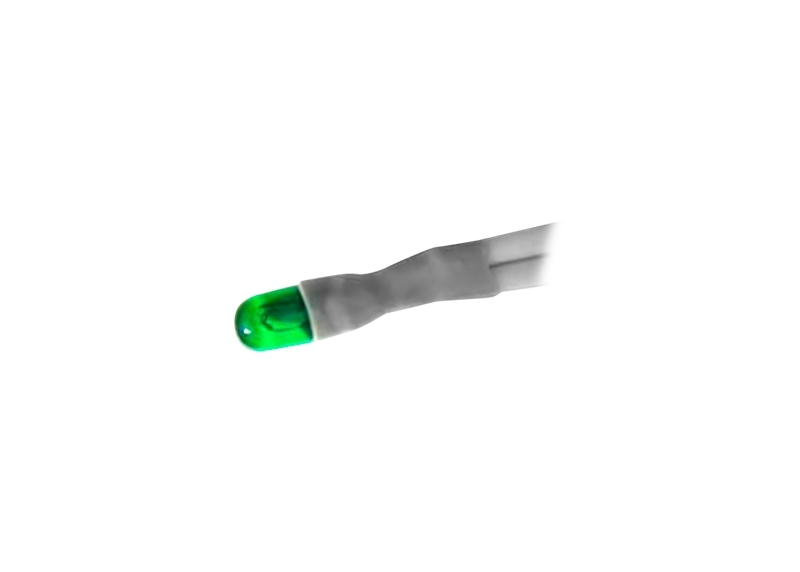 FOQUITO 12V 3MM VERDE CON CABLE - EF Componentes